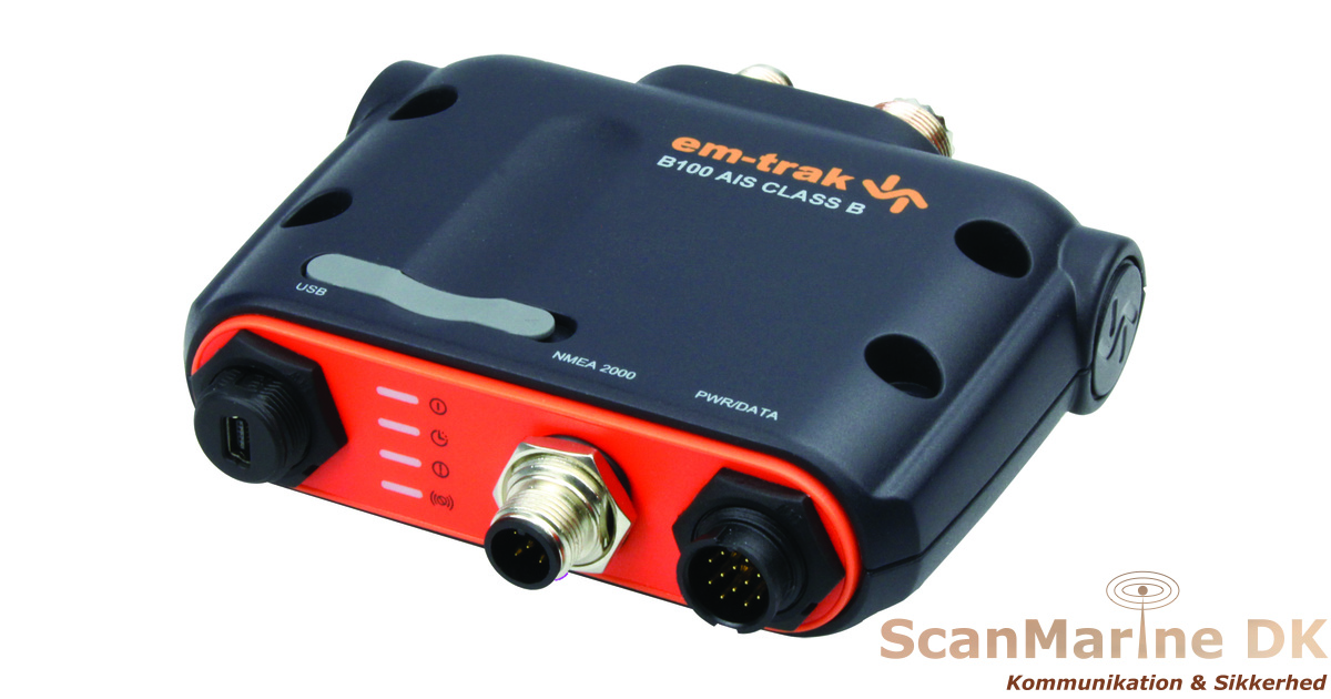 em-trak B100 AIS Klasse B Transponder 411-0001 | Scanmarine