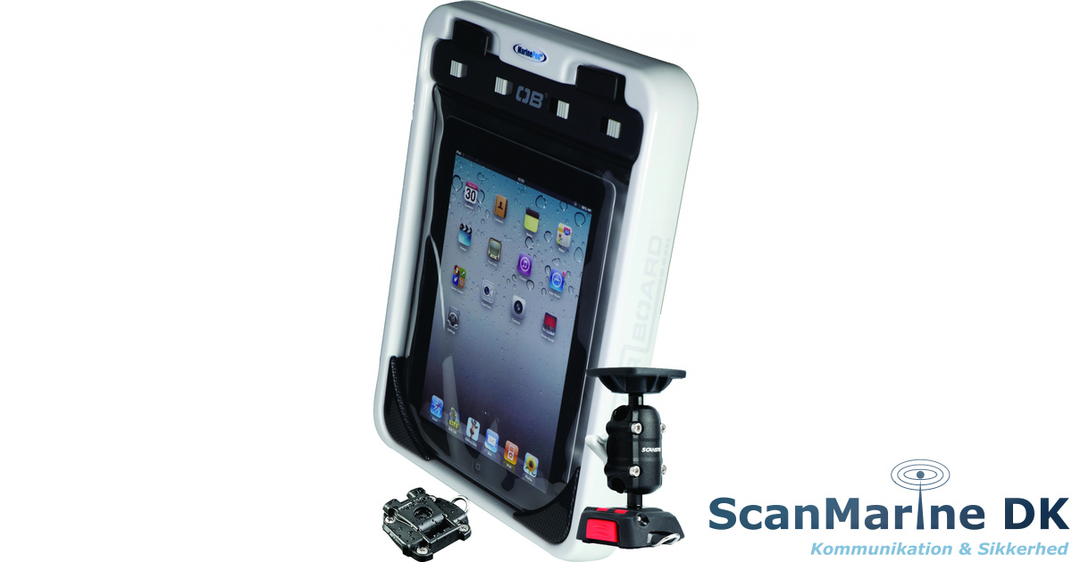 MarinePod iPad holder og vandtæt OverBoard Etui med flexibelt ROKK ...